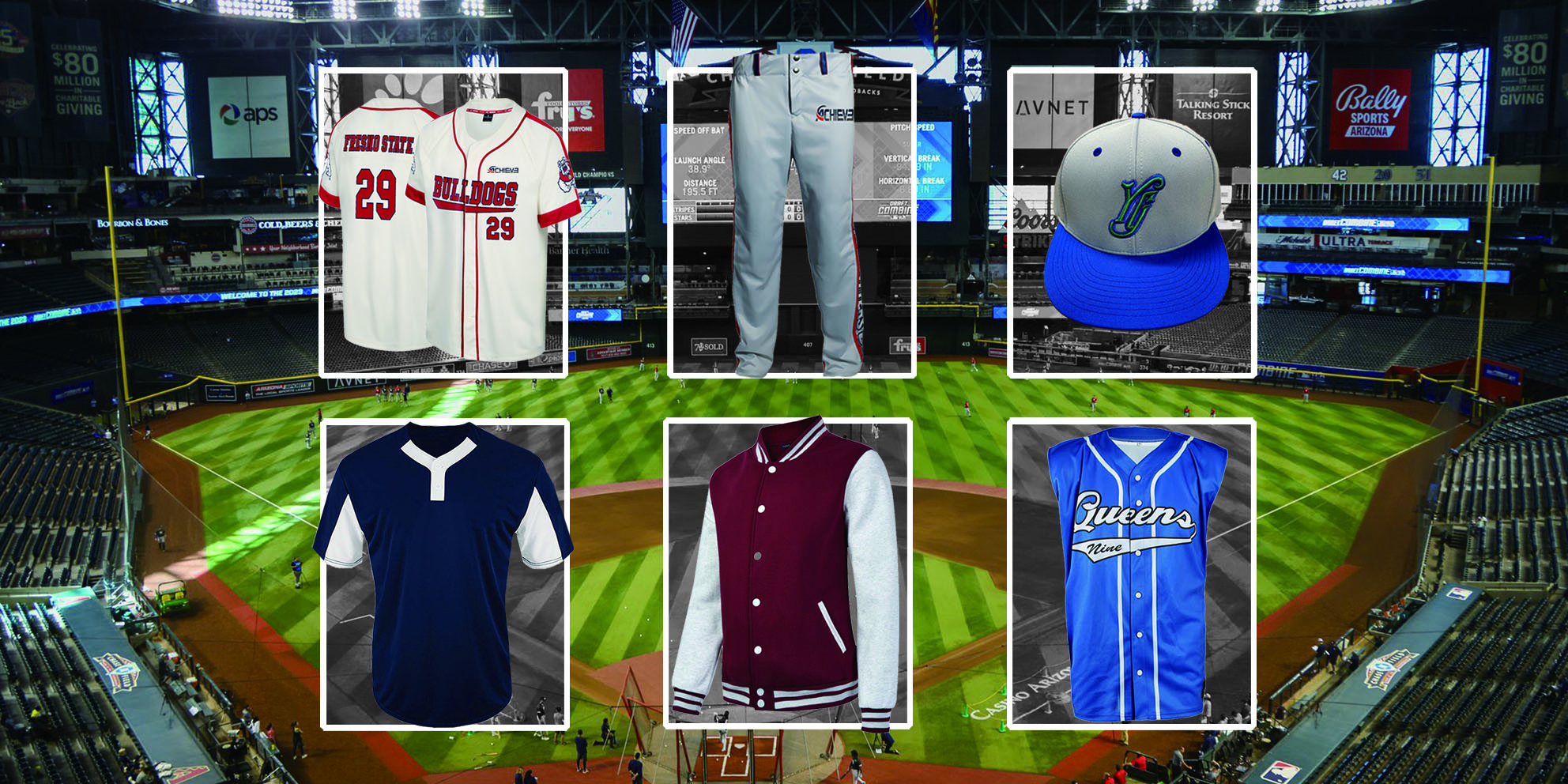 Achievesportswears Baseball Team Wear & Sublimation Custom Baseball Uniform